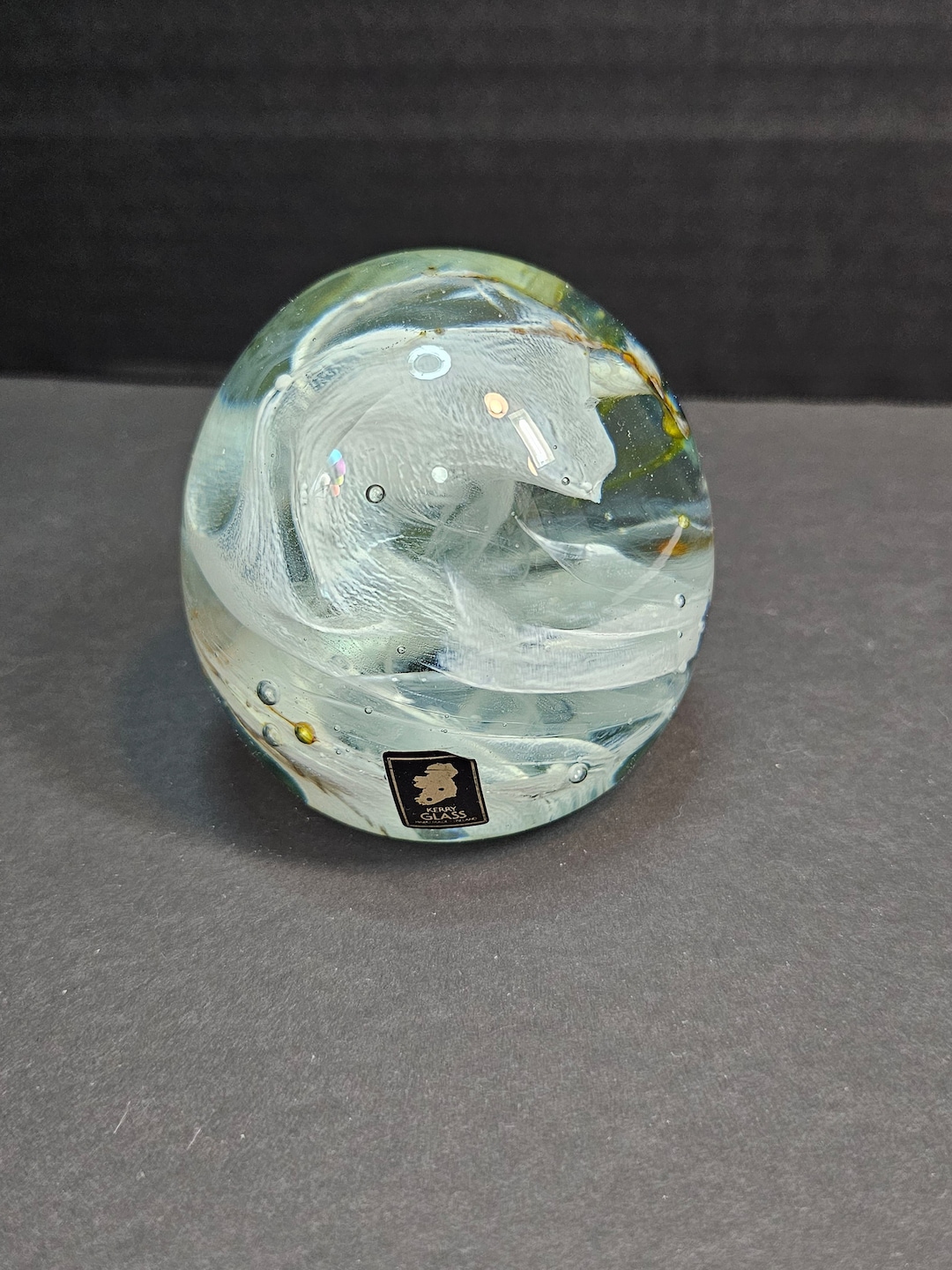 Kerry Glass Paperweight, Ireland - Etsy