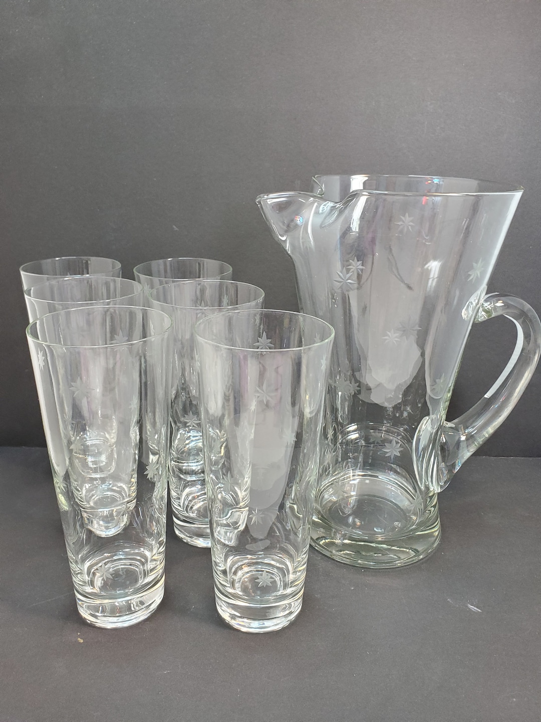 Orrefors 7 Piece Lemonade/tea Set - Etsy