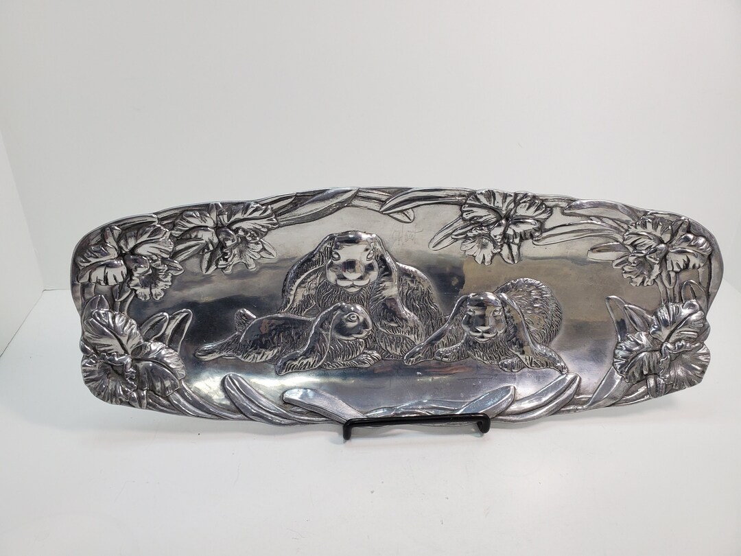 Arthur Court Rabbit Bread Tray, 1994, Taiwan - Etsy