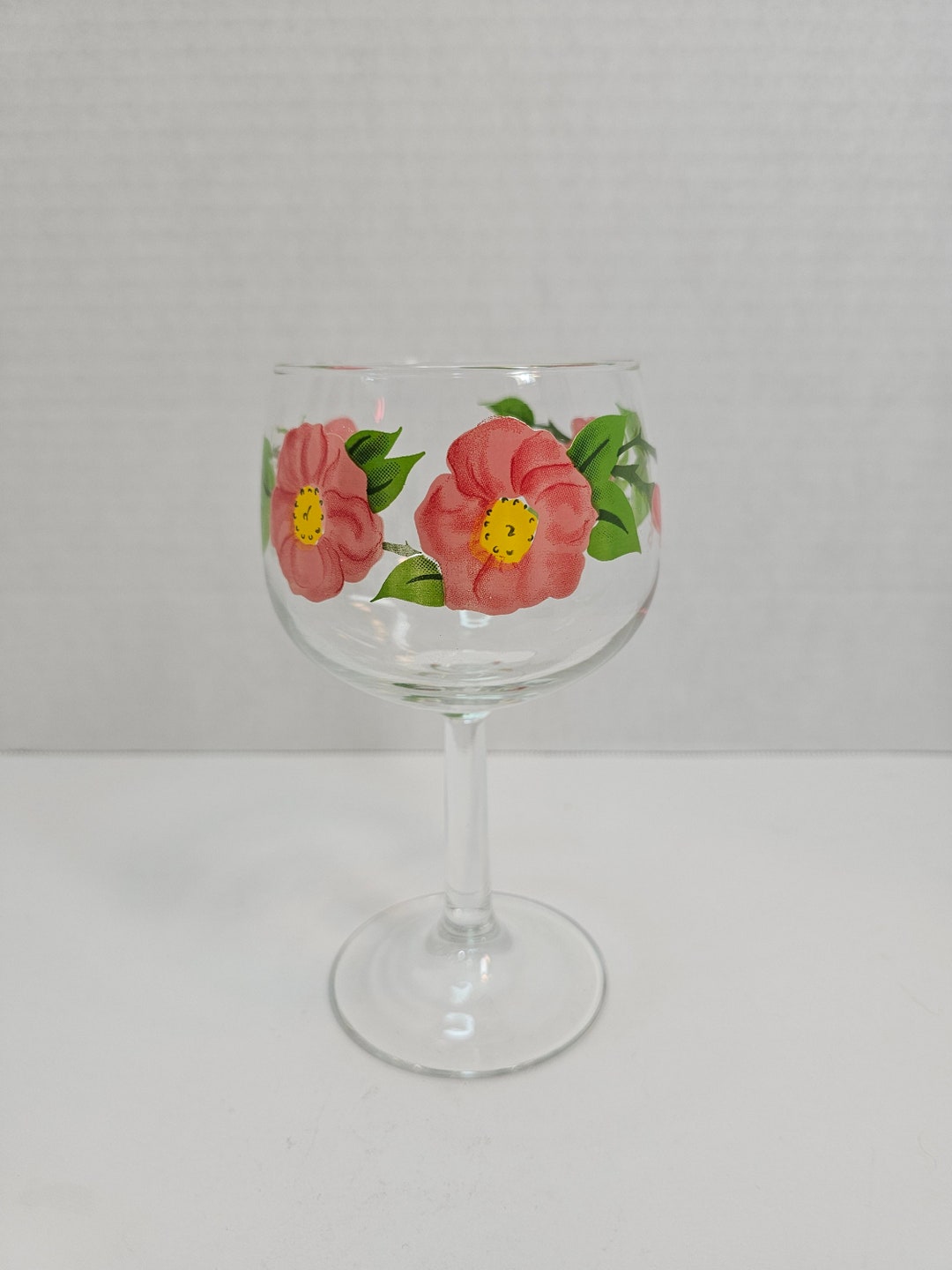 Franciscan Desert Rose Glassware Goblet 12oz., 1985-2003 - Etsy