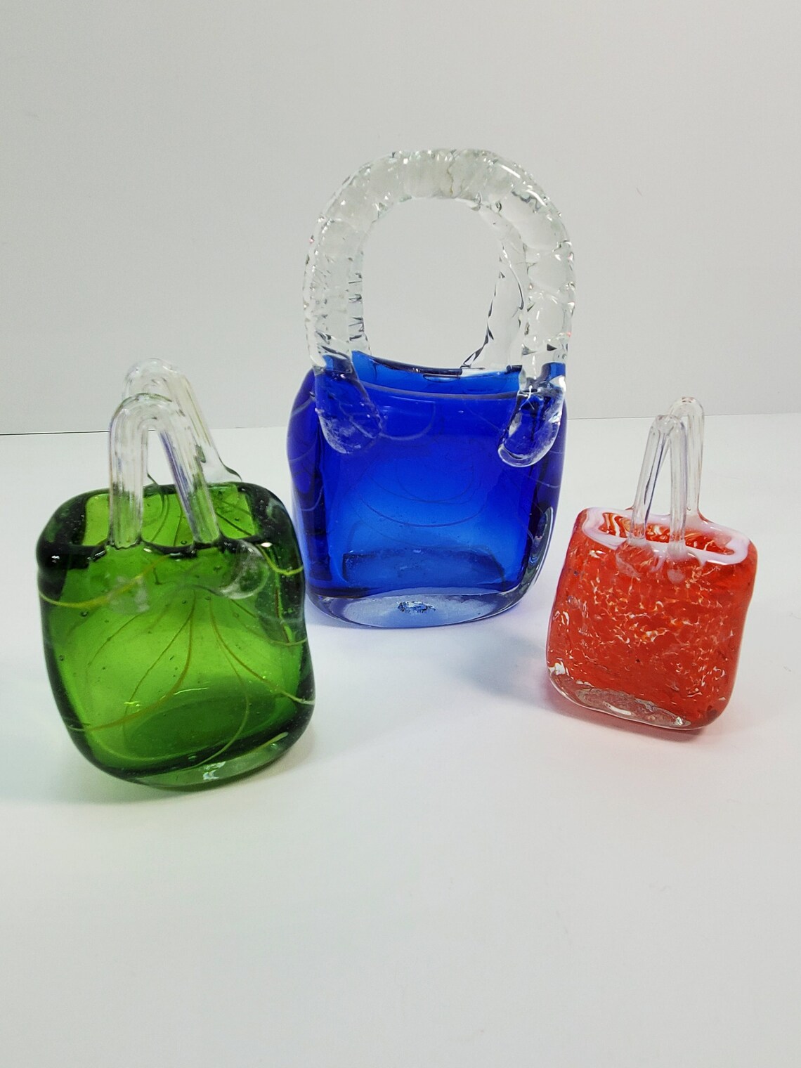 Murano Style Glass Purse Set - Etsy