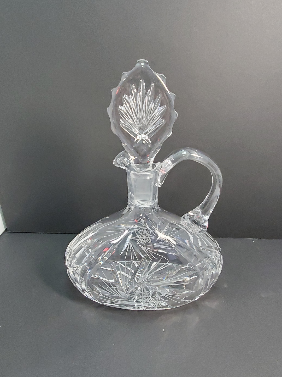 Cut Crystal Decanter With Stopper - Etsy