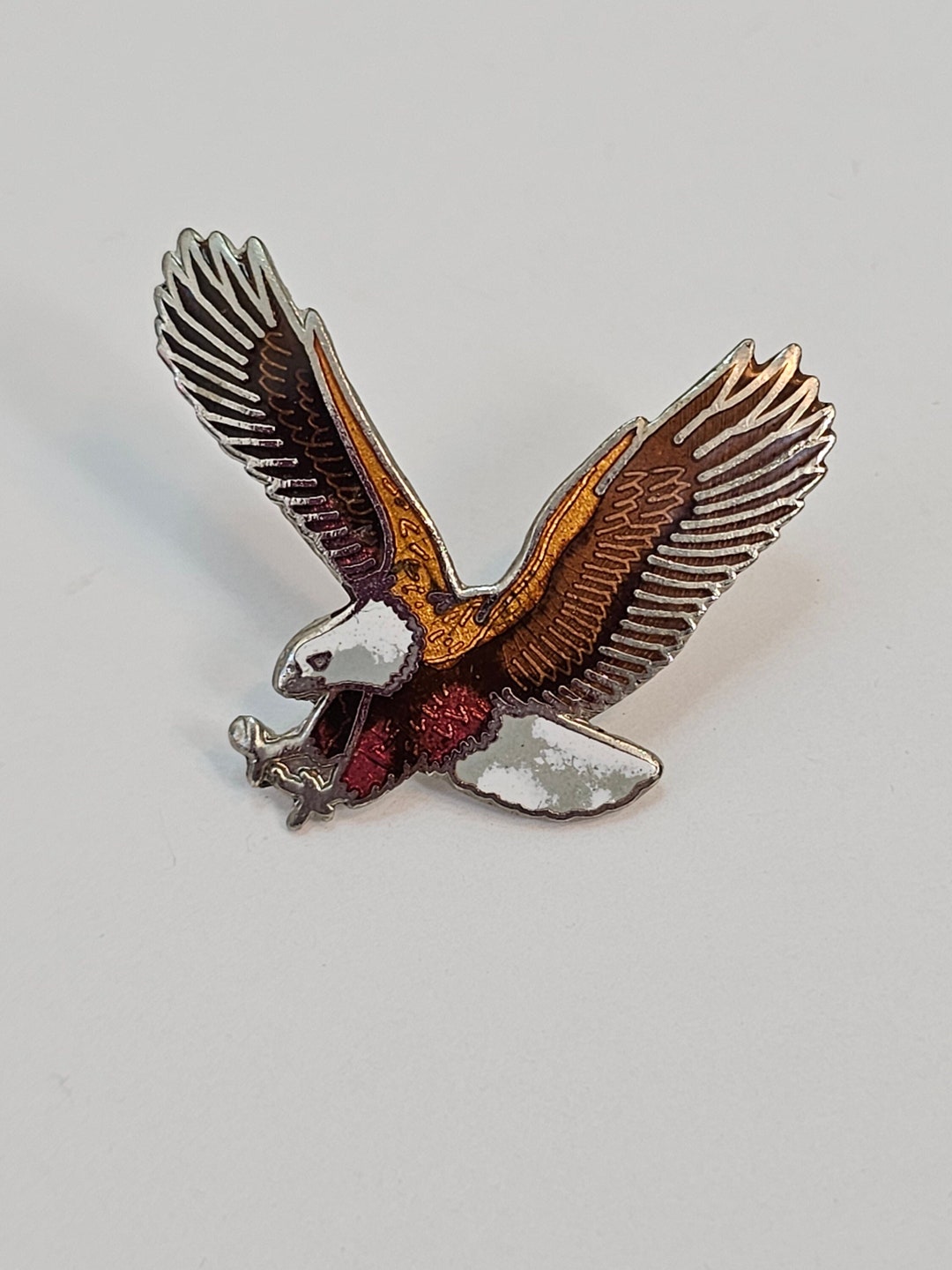 Enameled Bald Eagle Hat Pin, No Back - Etsy