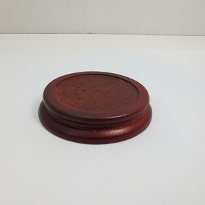 Round Wood Stand, Rosewood Color - Etsy