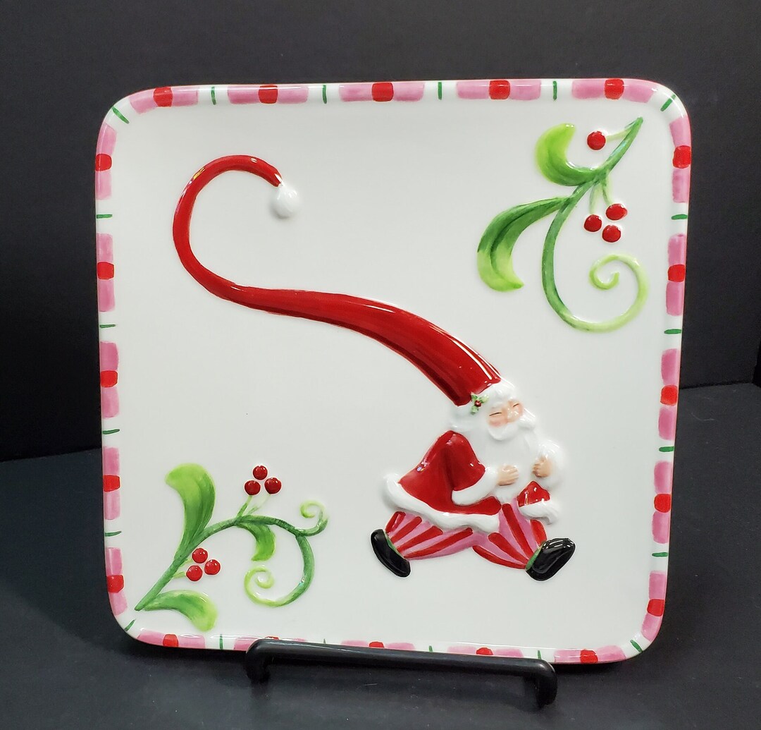 Fitz and Floyd Mingle, Jingle, Be Merry Plate, China - Etsy