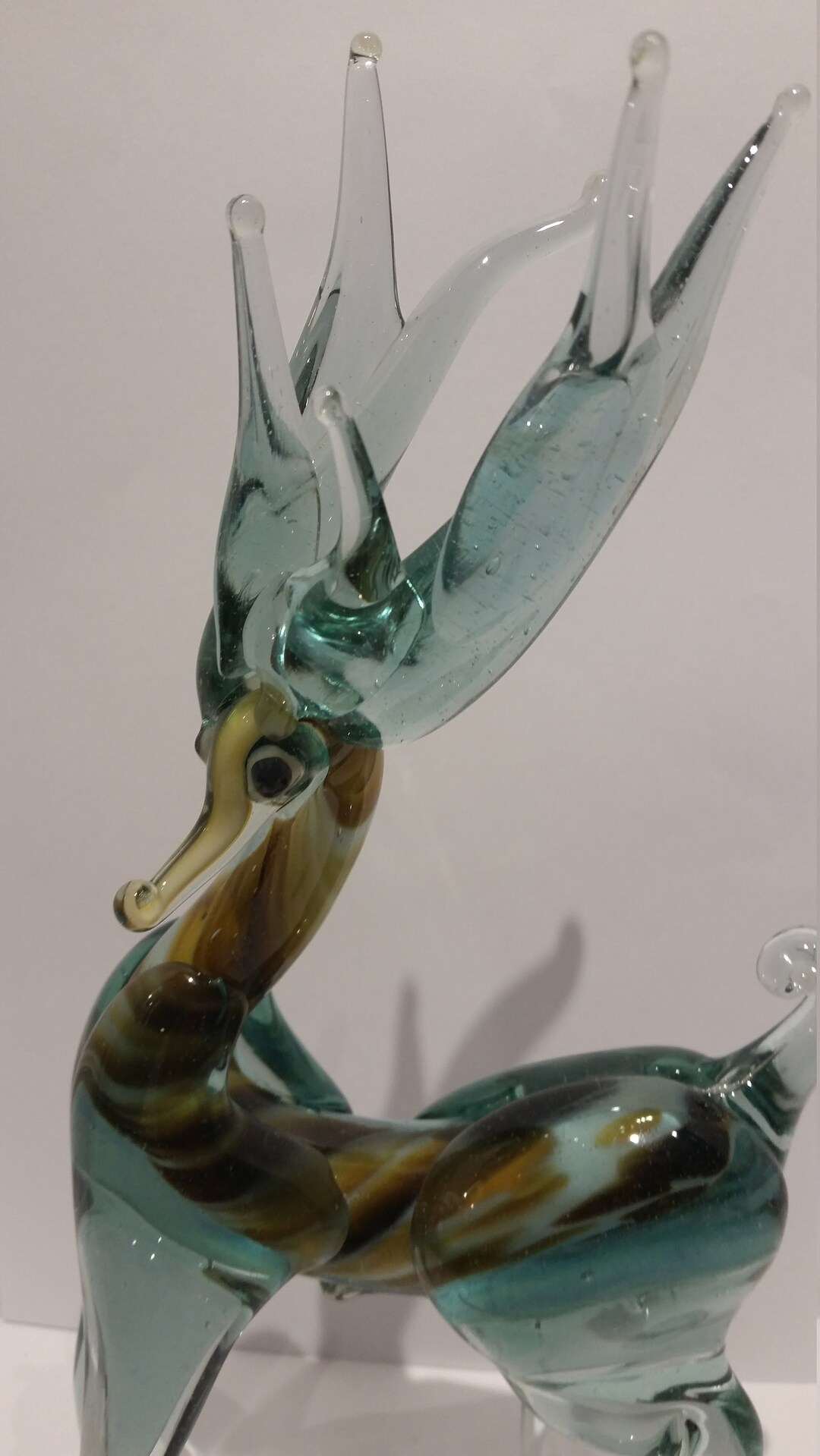 Art Glass Reindeer - Etsy