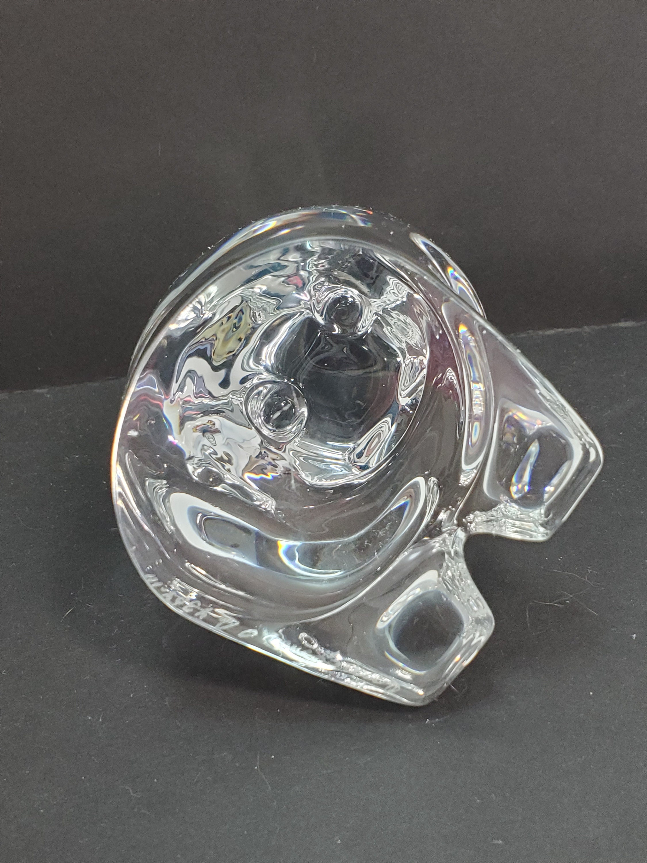 Orrefors Crystal Sitting Bear Paperweight Sweden Signed - Etsy