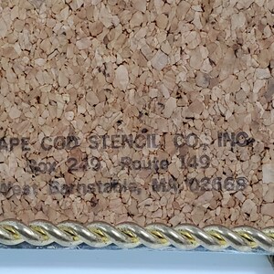 Cape Cod Stencil CO., Rabbit Stenciled Slate Plaque /trivet - Etsy