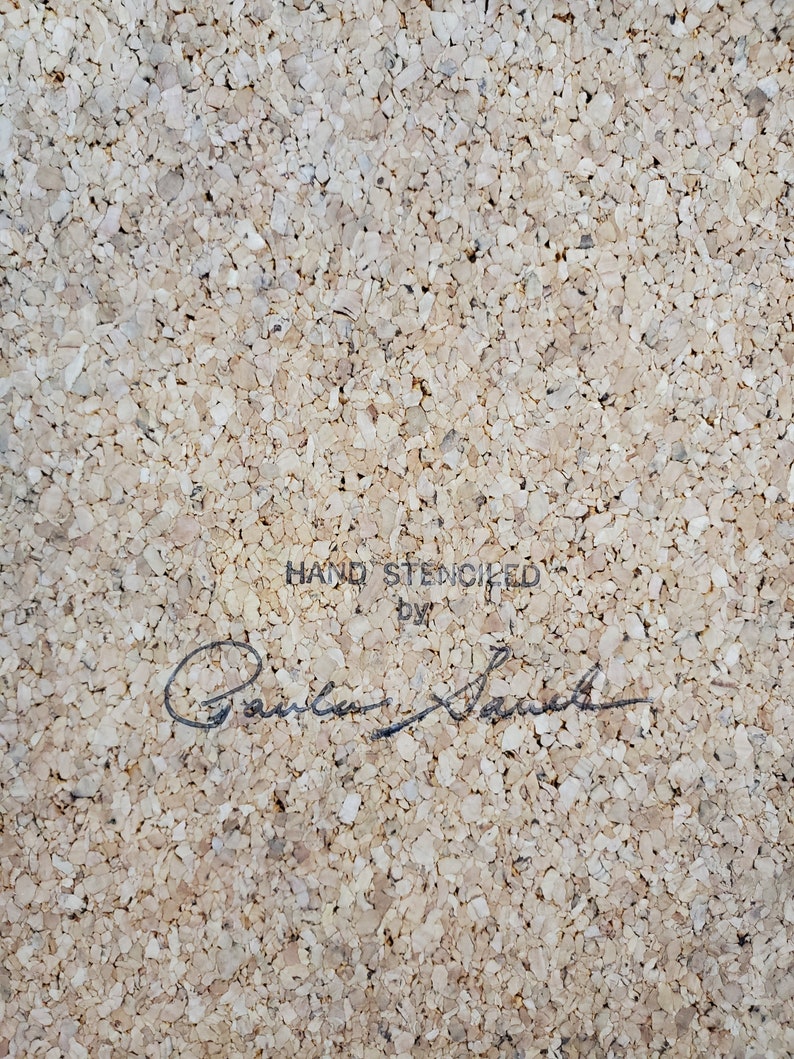 Cape Cod Stencil CO. Rabbit Stenciled Slate Plaque /trivet - Etsy