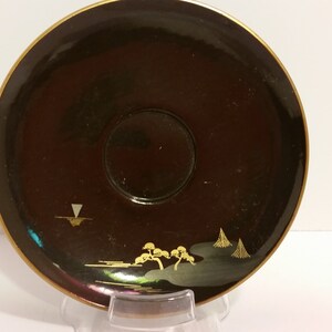 Japanese Lacquerware Teacup and Saucer - Etsy