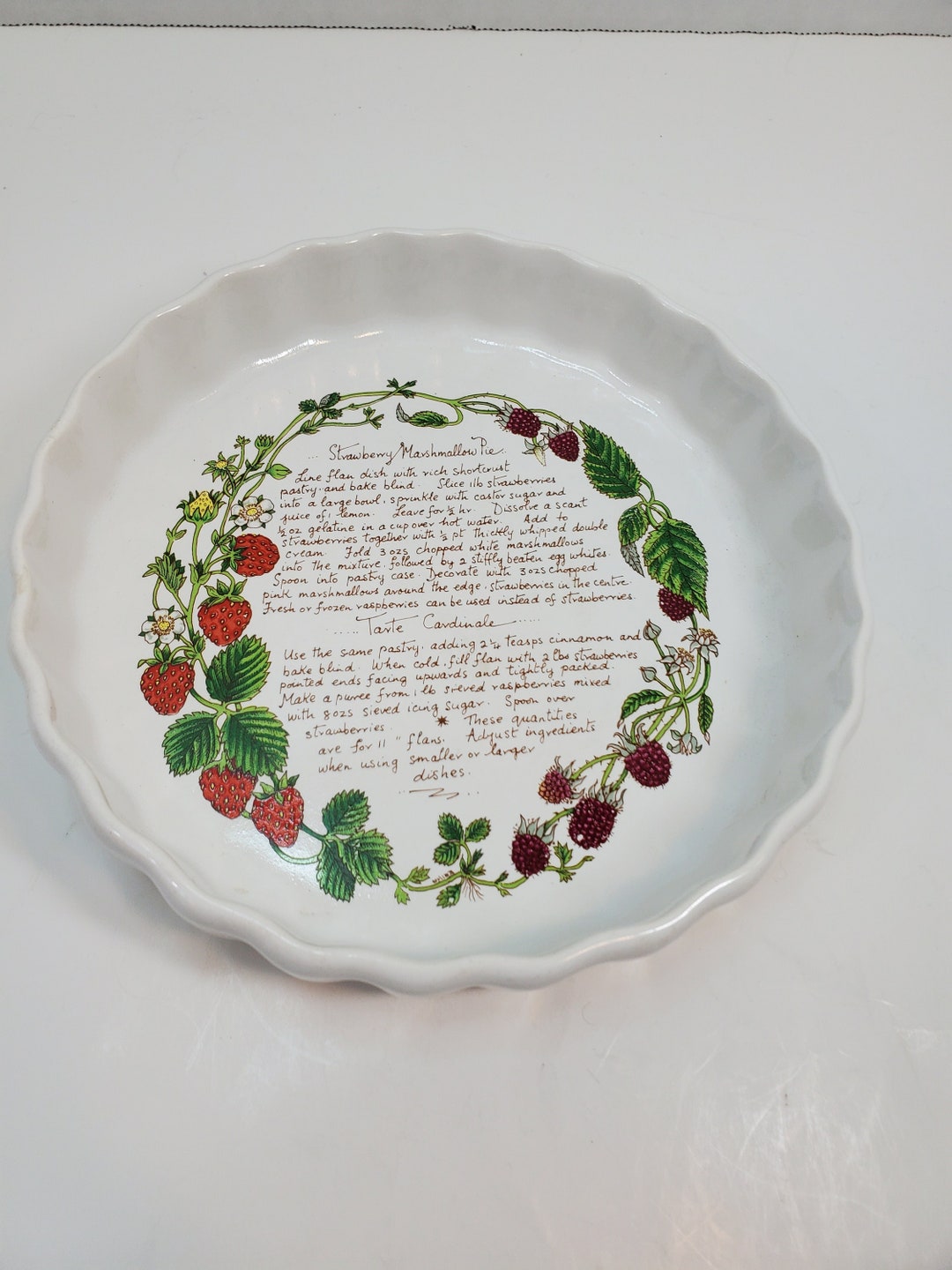 Royal Winton Pottery Tart Ironstone Dish, England - Etsy