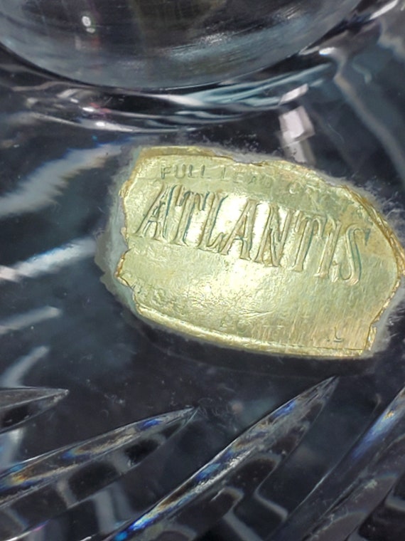 Atlantis Crystal Perfume Bottle No Stopper, Portugal - Gem