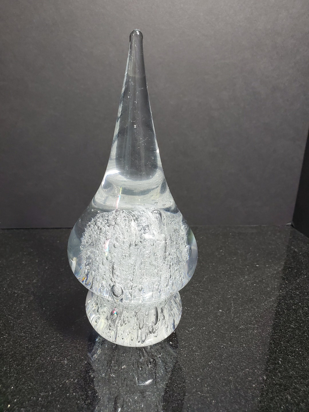 Crystal Spire Paperweight, 6 1/8", Taiwan - Etsy