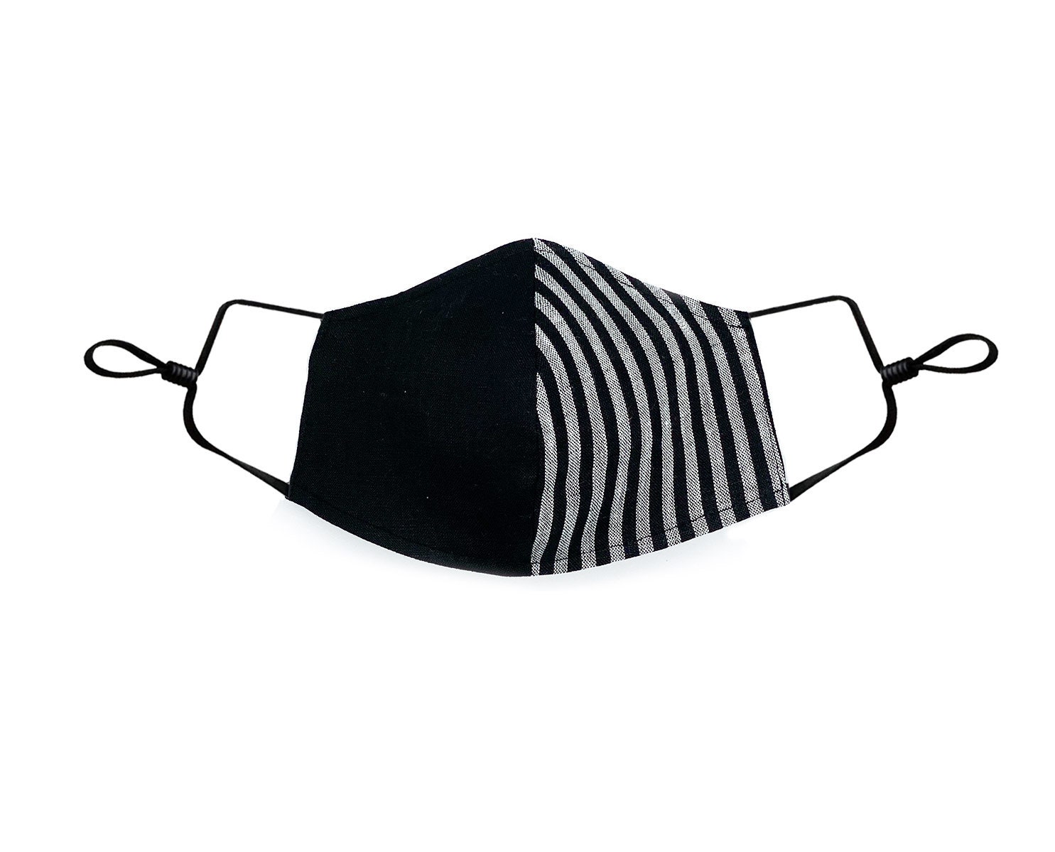 High-quality Handmade Washable & Adjustable Black/gray Face Masks With ...