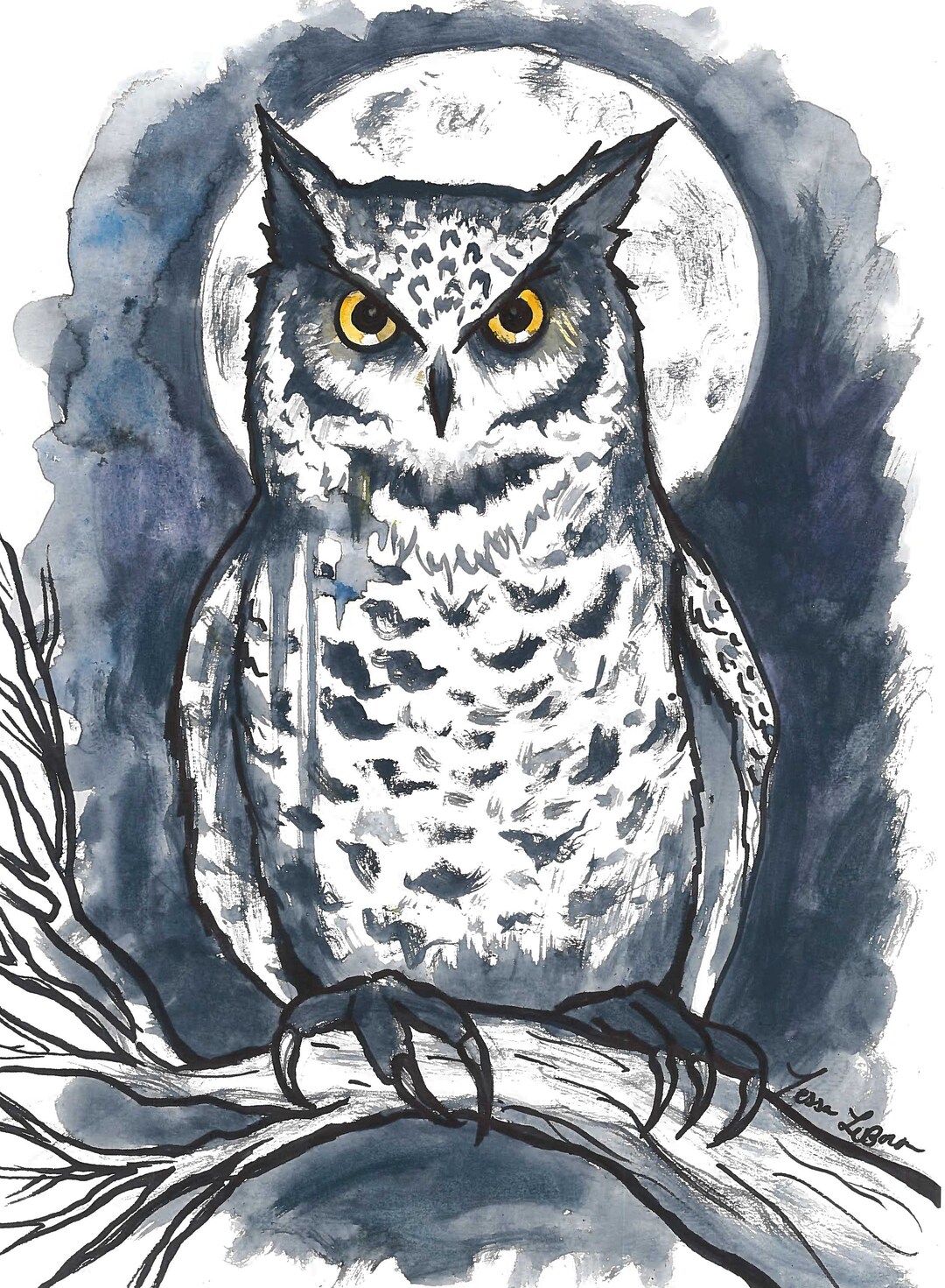 Night Owl - Print - Etsy