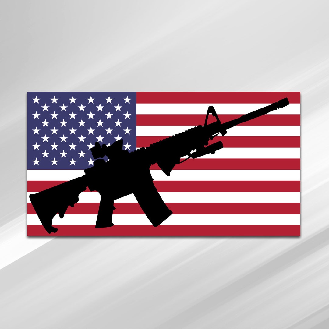 AR-15 American Flag Vinyl Decal Sticker Premium Quality - Etsy