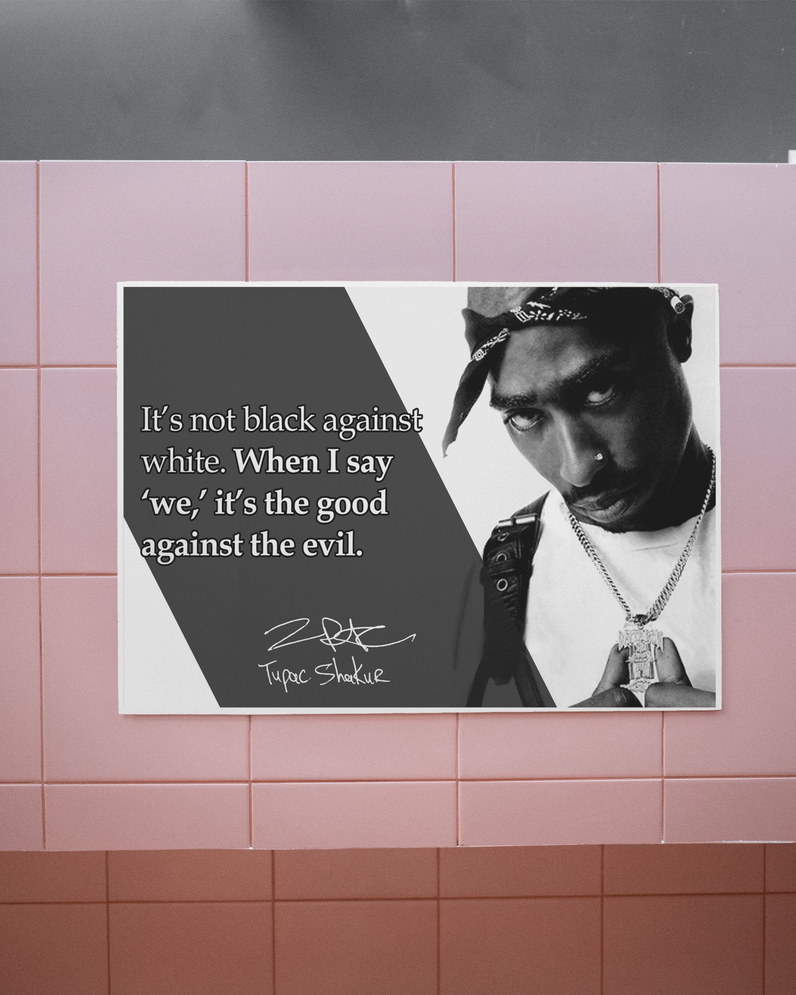 Tupac Shakur Poster 2pac Quote Cool Posters Rapper Makaveli - Etsy