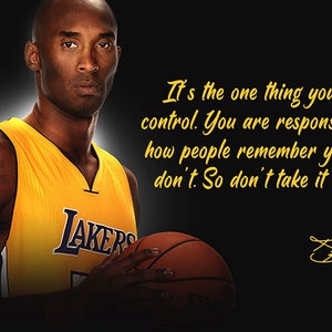 Kobe Bryant Poster Quote Cool Quotes Posters Basketball Sports Décor ...