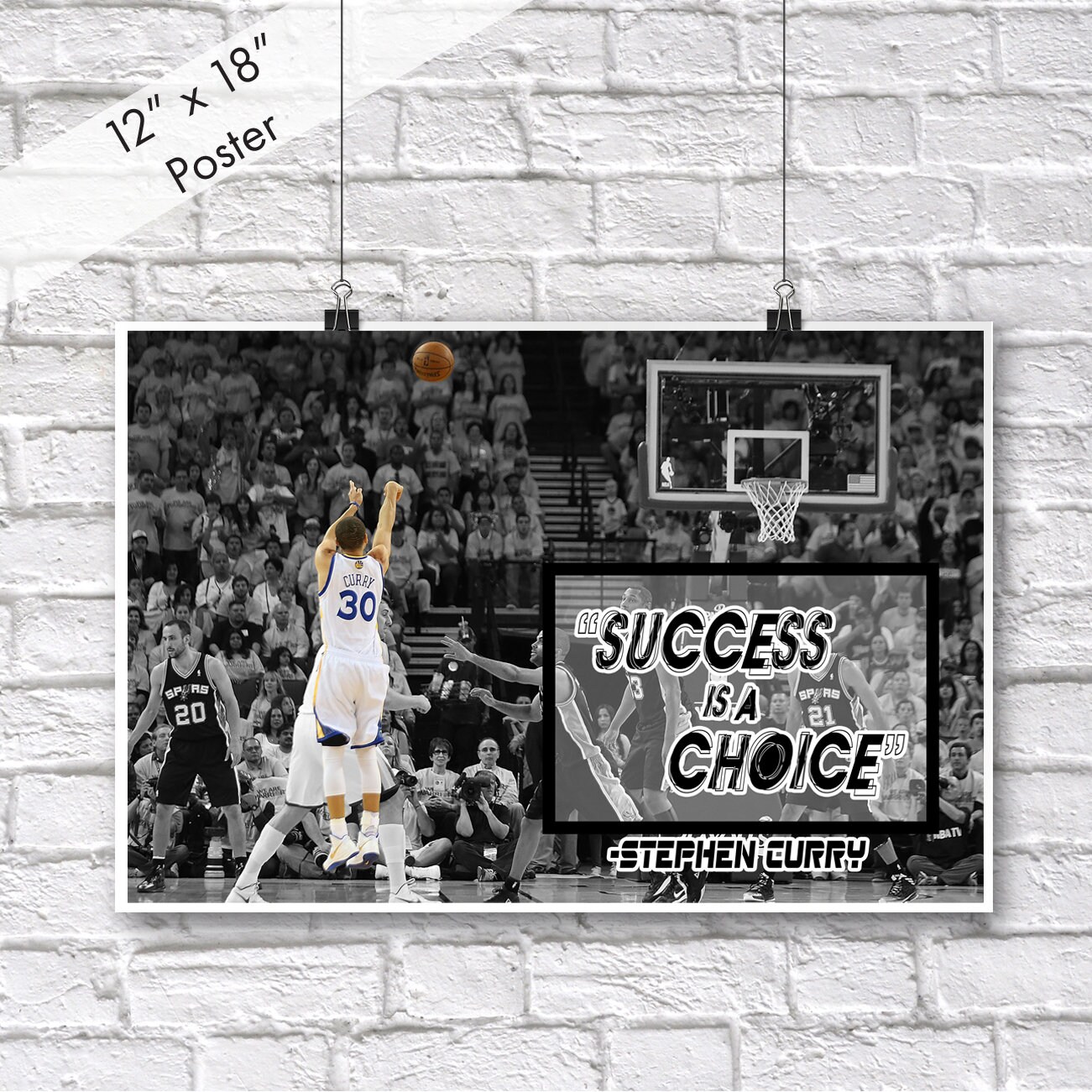 Stephen Curry Poster Quote Cool Golden State Warriors Steph Curry ...