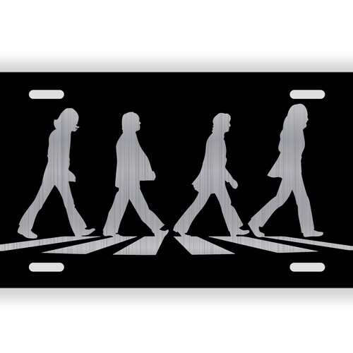 The Beatles Abbey Road Black Etched License Plate Paul - Etsy