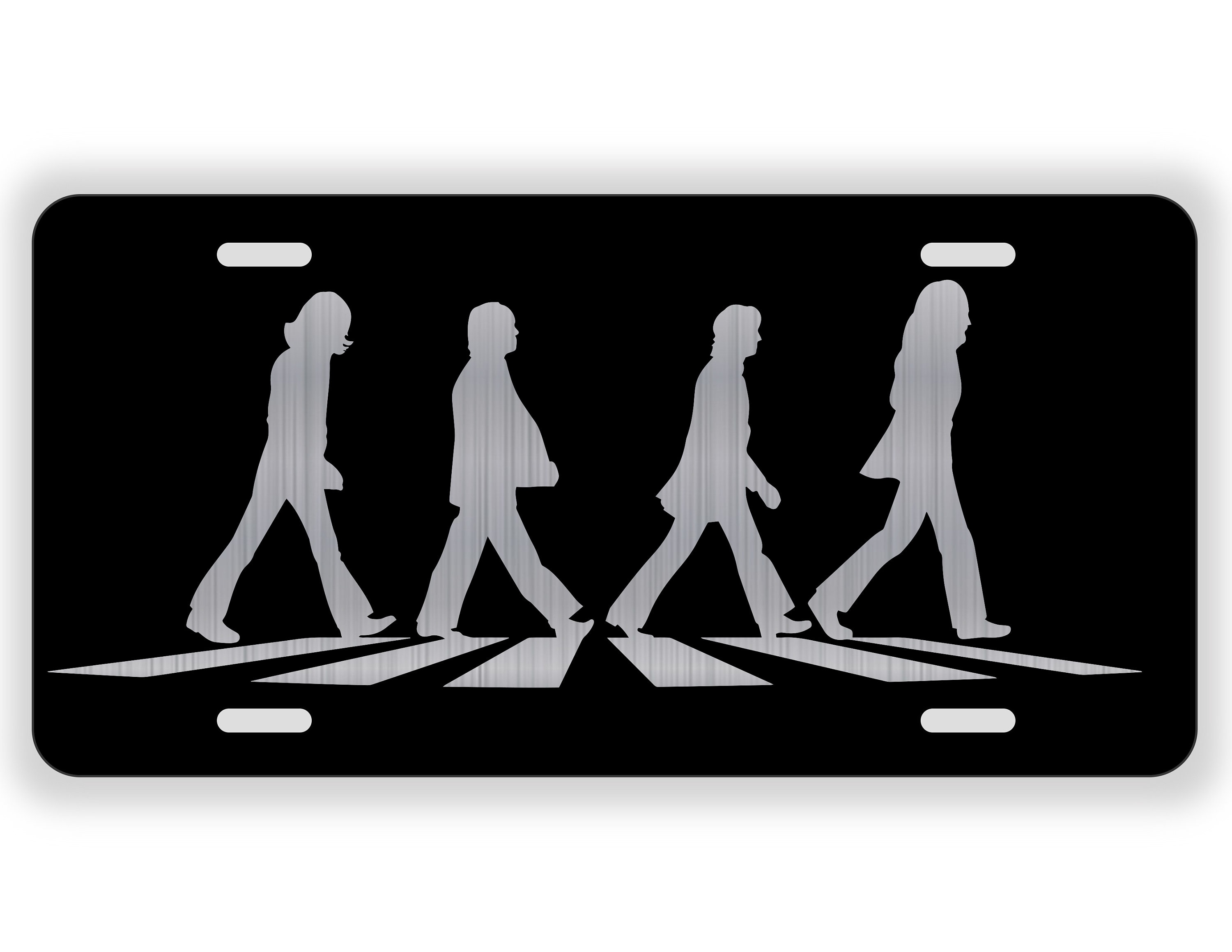 The Beatles Abbey Road Black Etched License Plate Paul Mccartney John ...