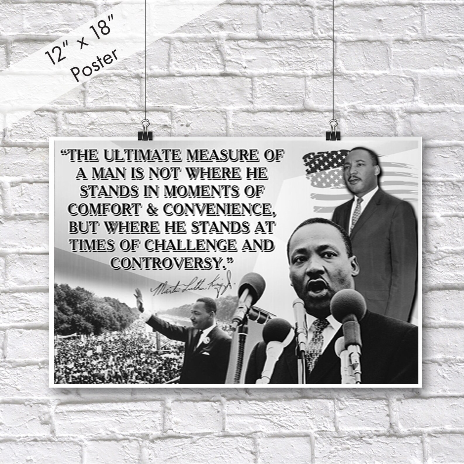 Martin Luther King, Jr. Quote Poster | Classroom Poster | Inspirational ...
