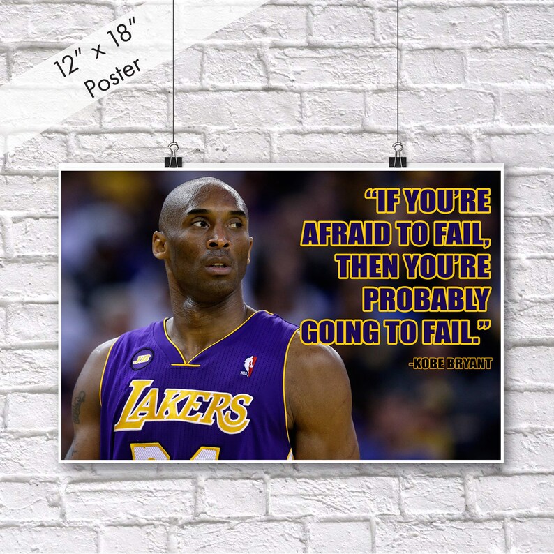 Kobe Bryant Posters 3 PACK Quote Black History Month Los | Etsy
