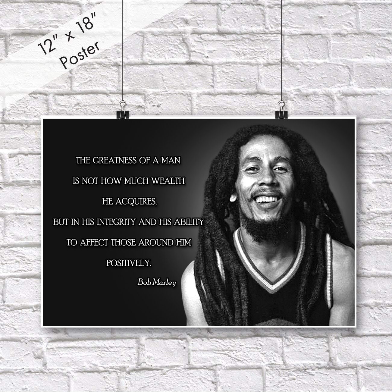 Bob Marley Quote Posters for Classroom Growth Mindset Poster ...