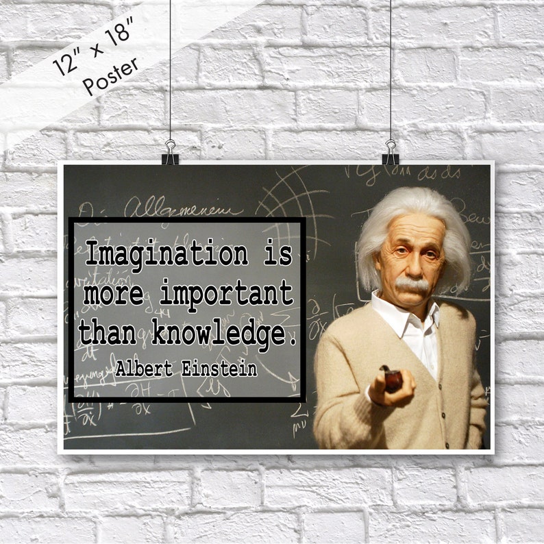 Albert Einstein Quote Poster | Classroom Poster | Inspirational ...