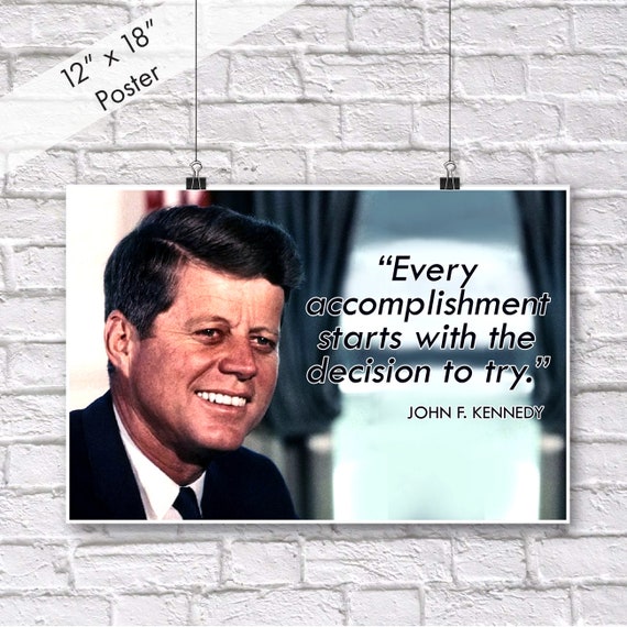 Kennedy Success Quotes Poster Amazon.com: John F. Kennedy Quotes