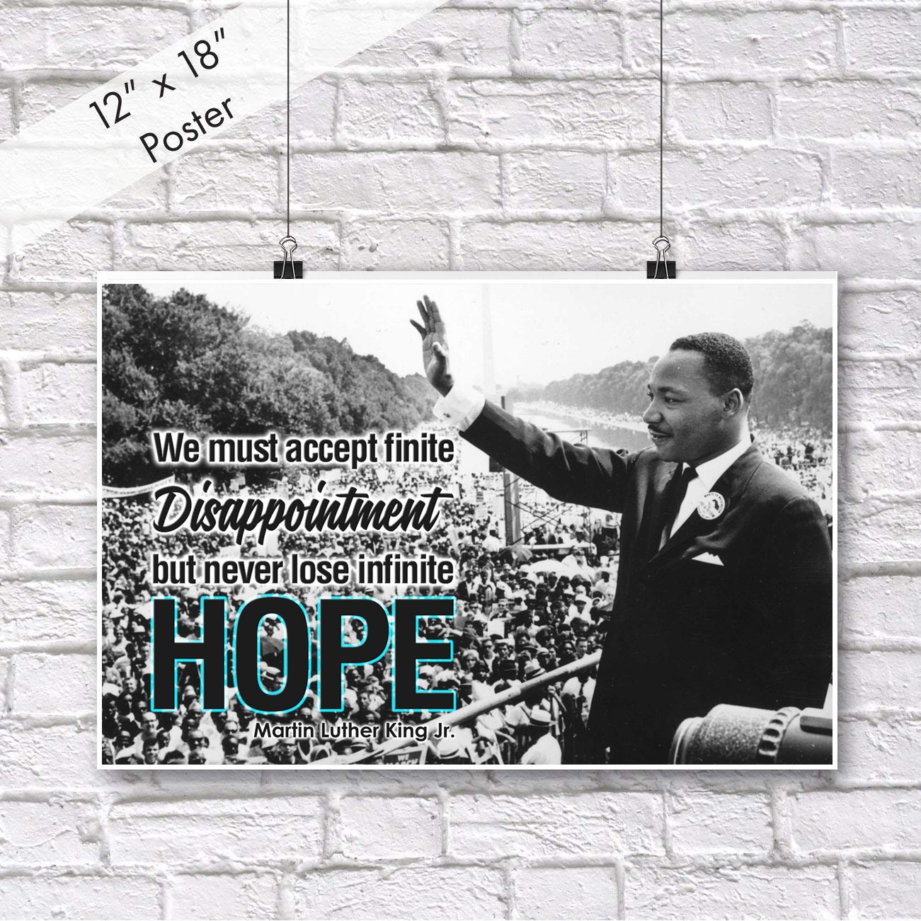 Dr Martin Luther King Jr Classroom Posters MLK Poster Growth Mindset ...