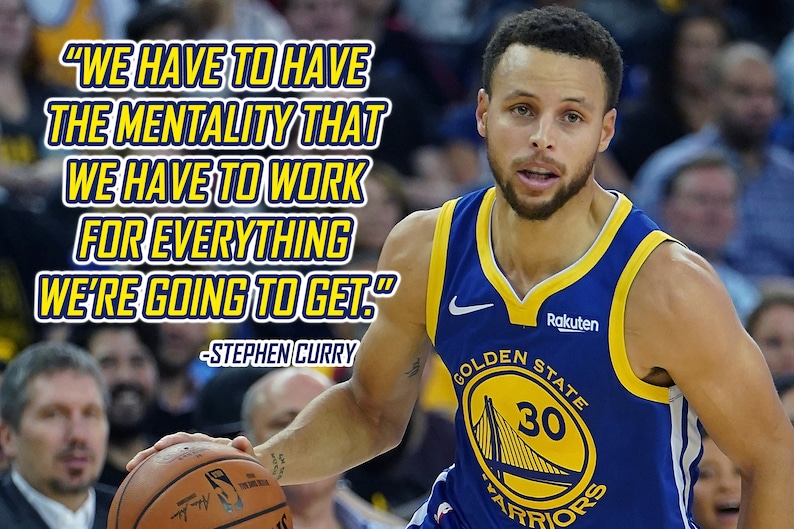 Stephen Curry Poster Quote Cool Golden State Warriors Steph Curry ...
