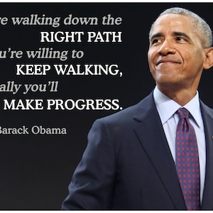 Barack Obama Quote Classroom Poster Growth Mindset Posters School ...