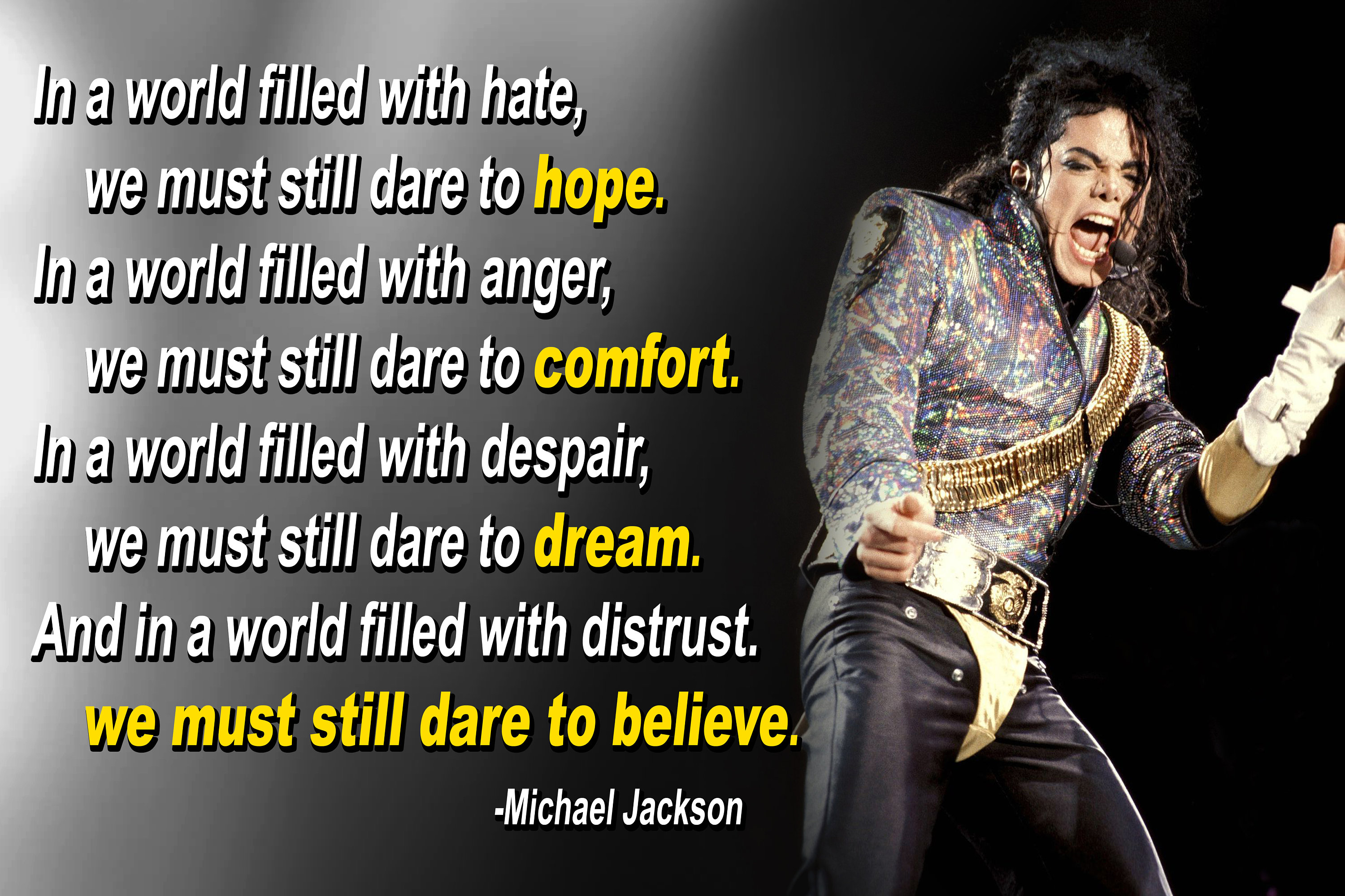 Michael Jackson Poster Quote Classroom Décor MJ King of Pop Quotes ...