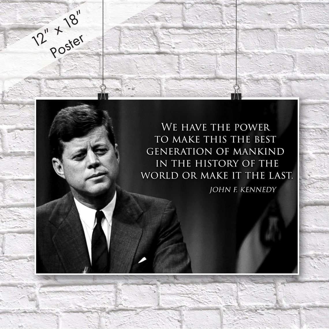 JFK Classroom Quote Poster Decorations Growth Mindset Posters for ...