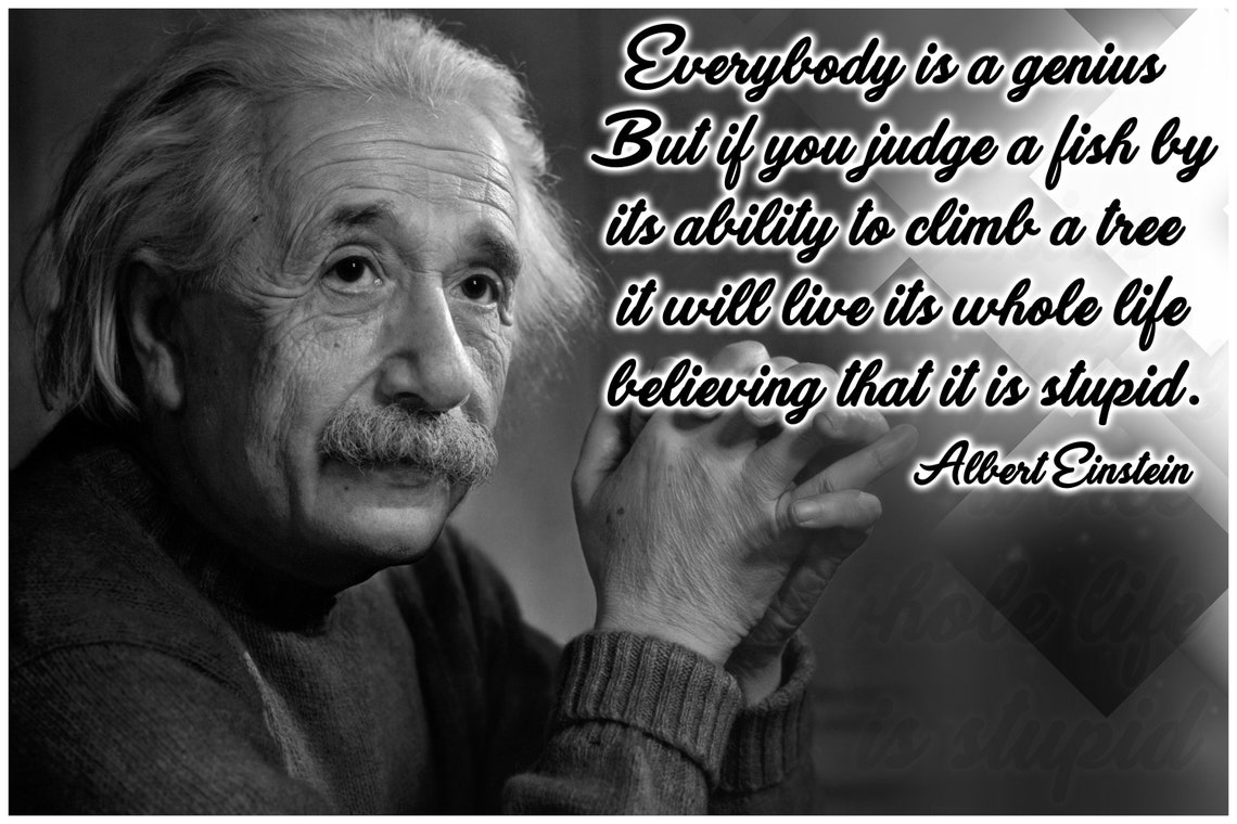 Albert Einstein Quote Poster | Classroom Poster | Inspirational ...