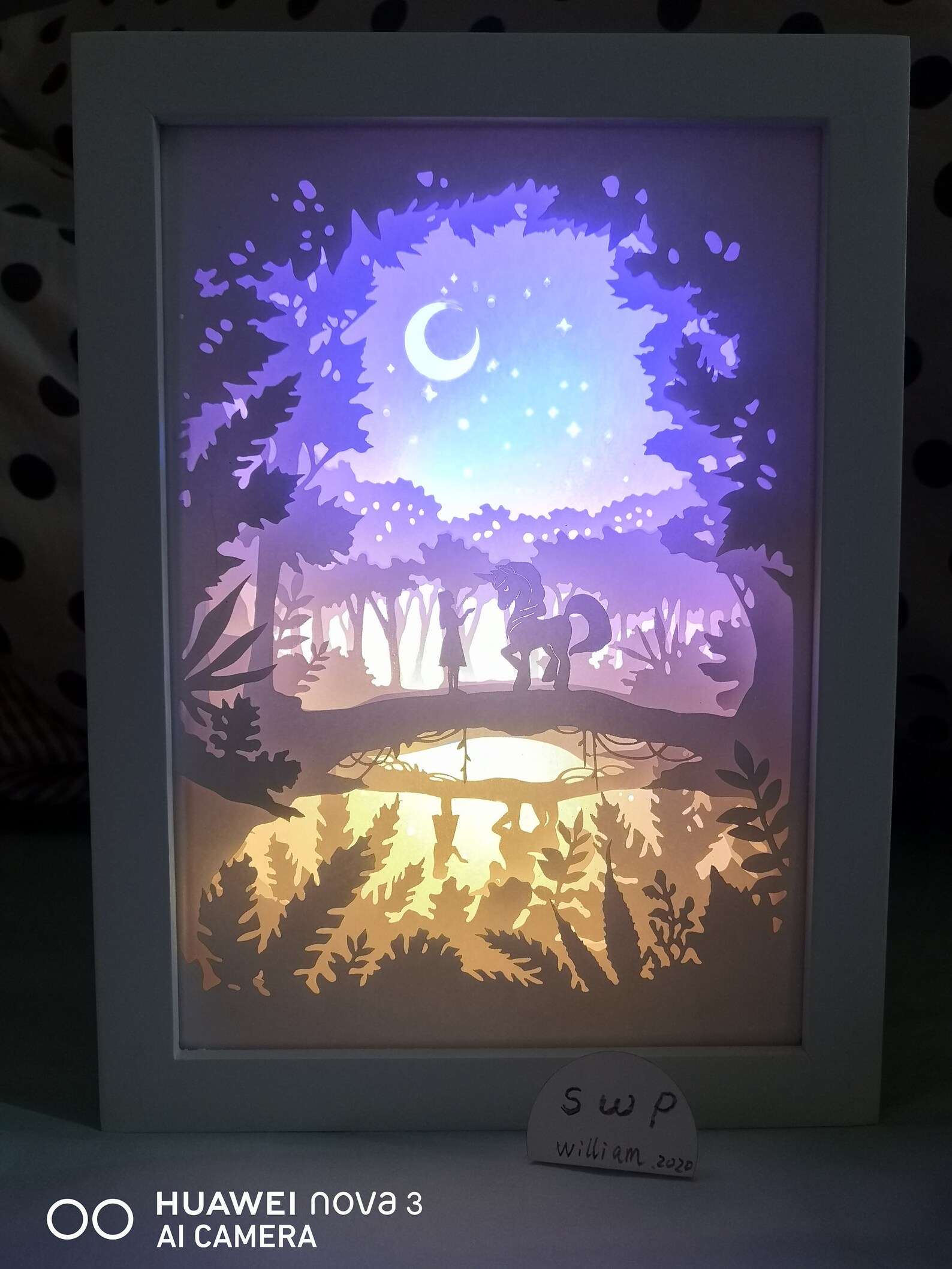 Unicorn Light Box Template, Layered SVG (digital Download) - Etsy