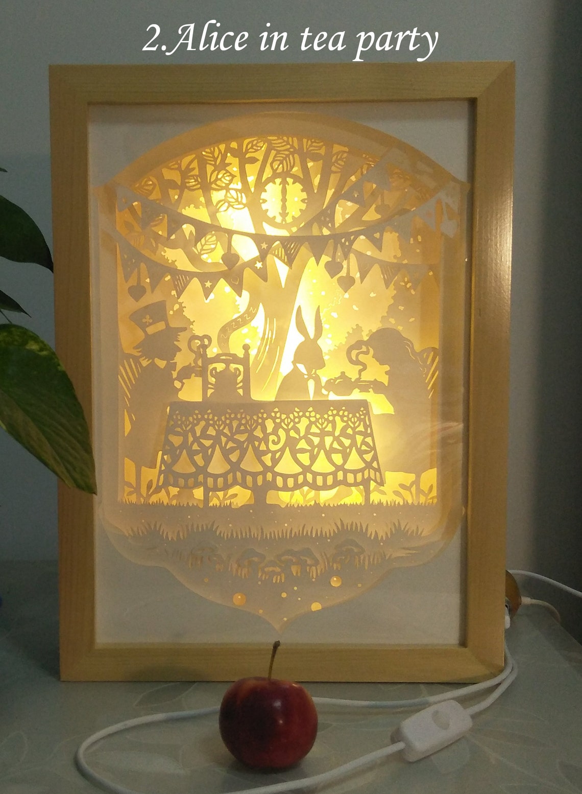 3d paper cut light boxes night lighe kids gifts | Etsy