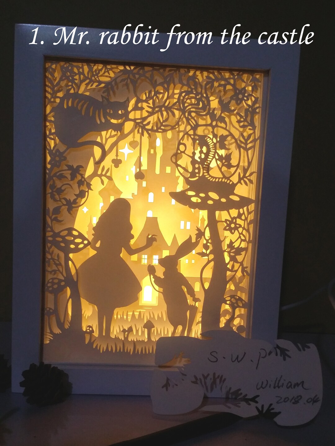 3d Paper Cut Light Boxes Night Lighe Kids Gifts - Etsy