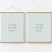Two Poster Frames Set of 2 Mockup Poster Hanger Double 8x10 - Etsy