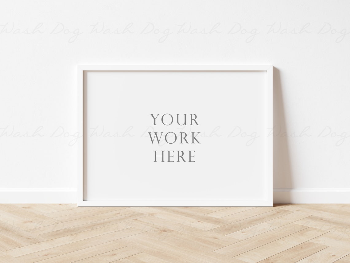 Horizontal Art Print Mockup Frame Horizontal Mockup A4 Frame | Etsy