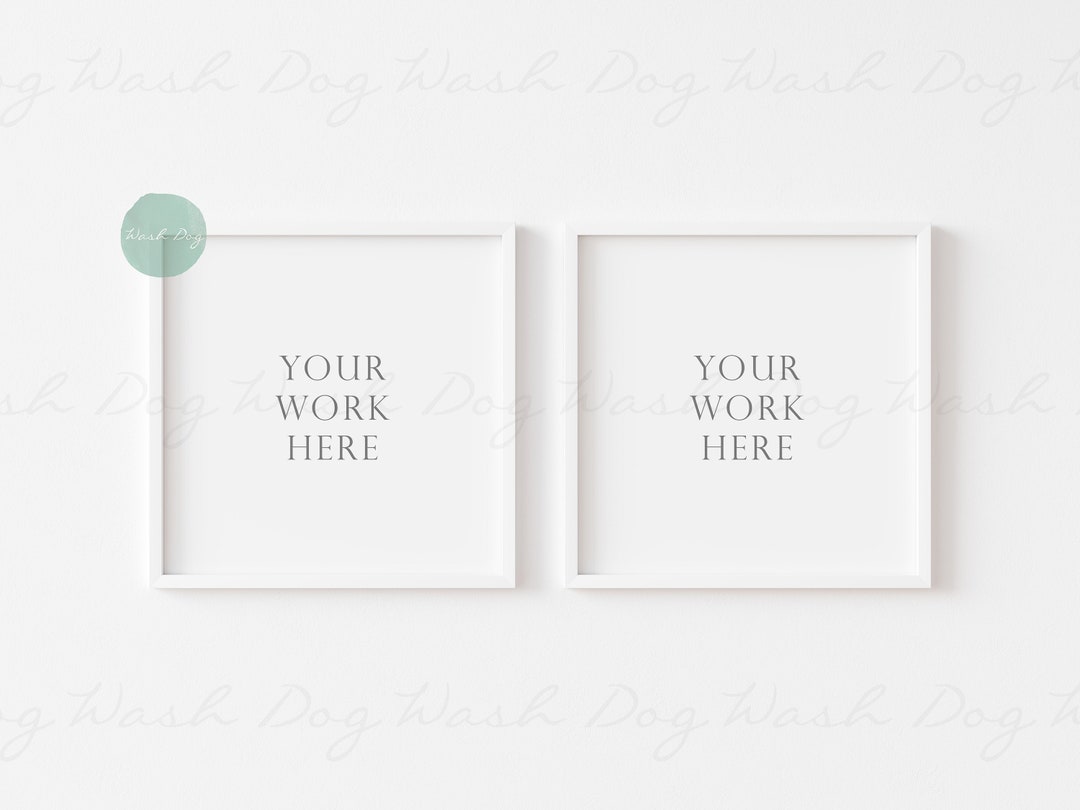 Two Mock up Frame, White Two Frame Digital, Two Photo Frame Mockup, Two ...