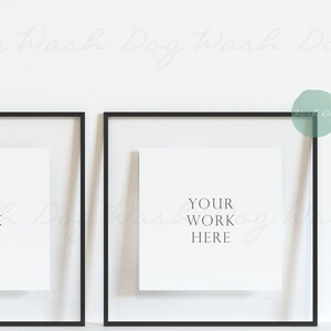 Two Square Frame Mockup, Set of Two Frames, Minimal Frame Mockup ...