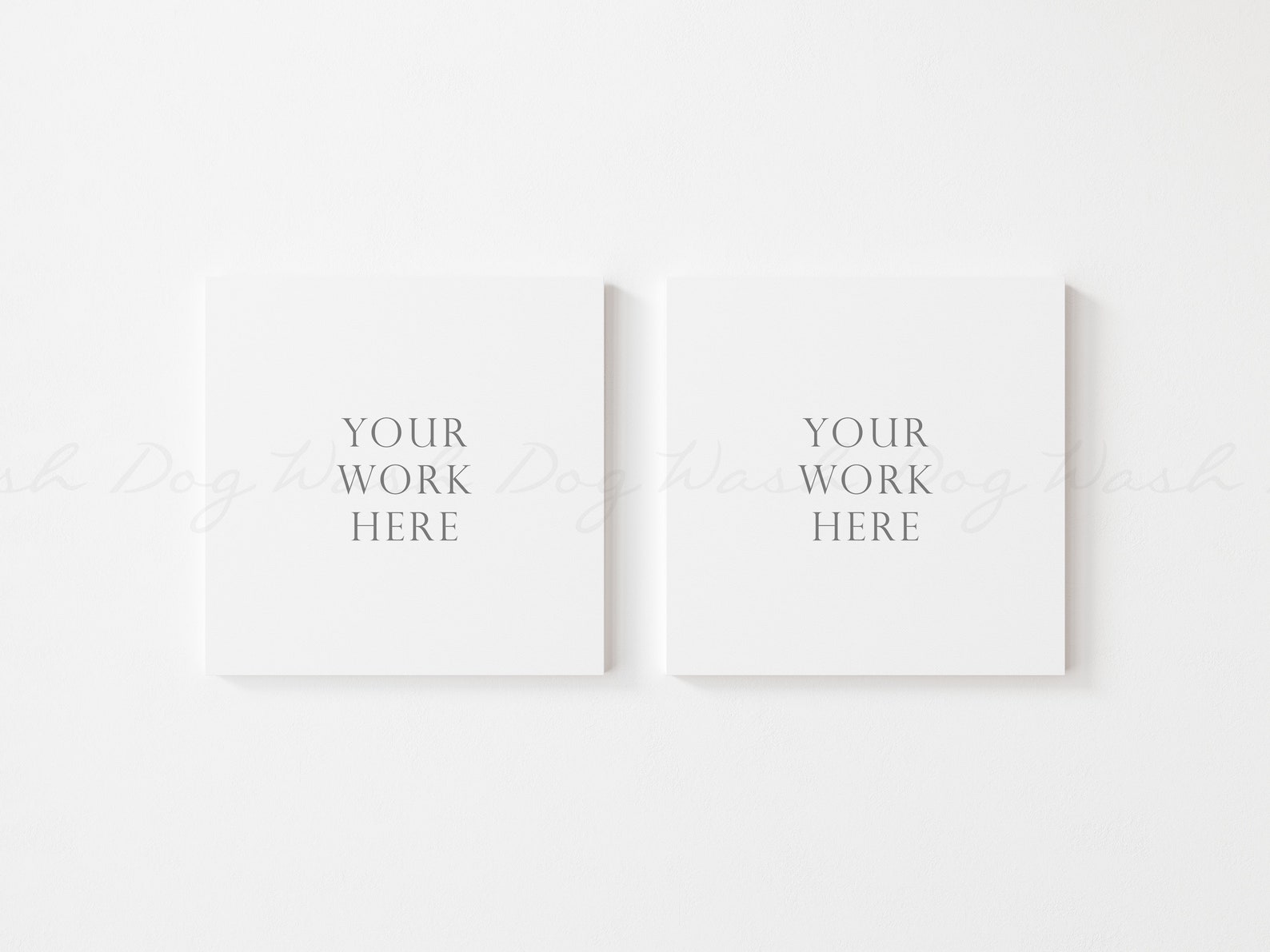 Two Canvas Mockup Two Square Canvas Two Mock Up Canvas Two | Etsy