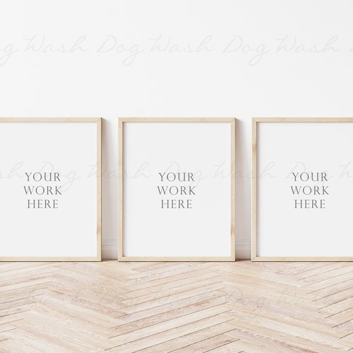 Set of Three Vertical Frames White Three Frame Three Frame - Etsy