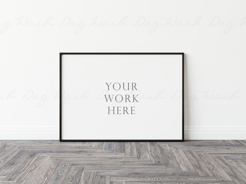 Black Frame Horizontal Psd Mockup Black Frame Landscape A4 - Etsy