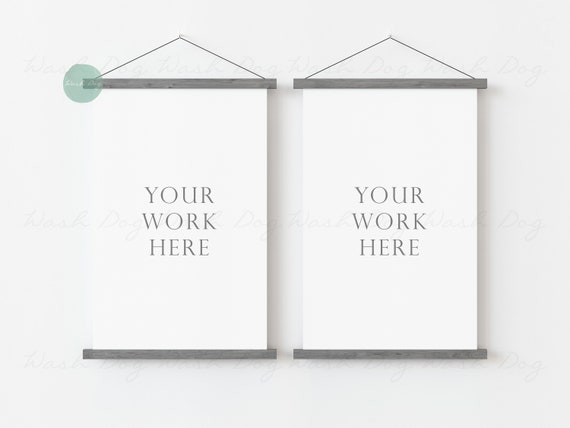 Poster Frames Mockup Set Two Poster Frame Magnetic Double | Etsy