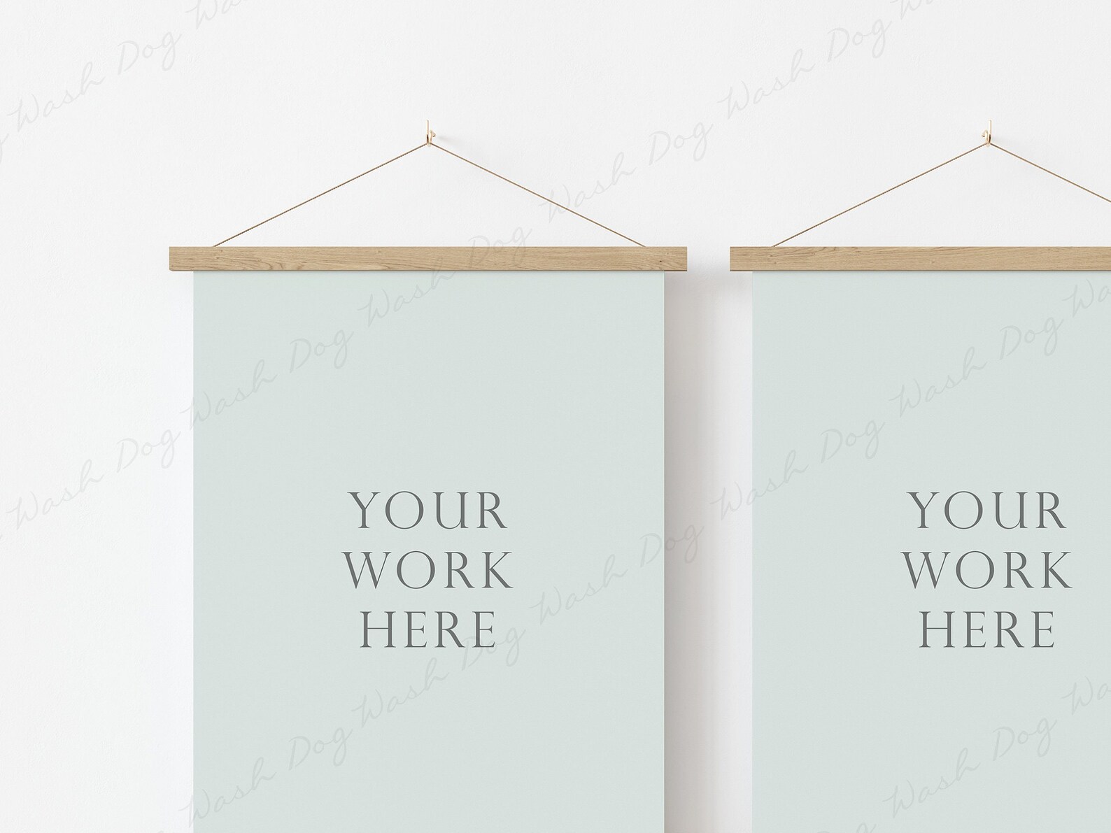 Two Poster Frames Set of 2 Mockup Poster Hanger Double 8x10 - Etsy