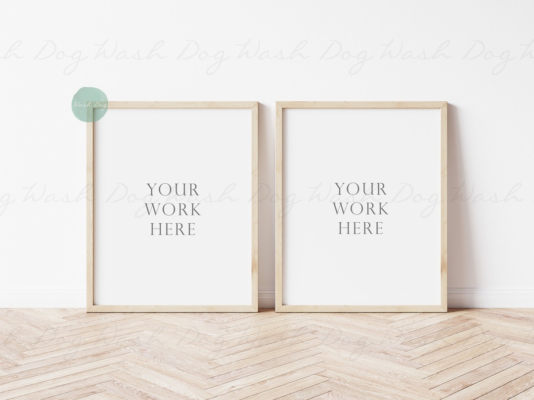 Two Mockup Frame, 2 Frame Mock Up, 2 Vertical Frames, Two Frames Mockup ...