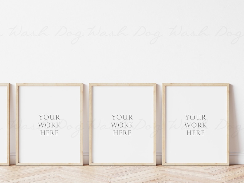 4 Frame Mockup, 4 Art Print Mockup, Set of Four, Frame Mockup Four, 4 ...